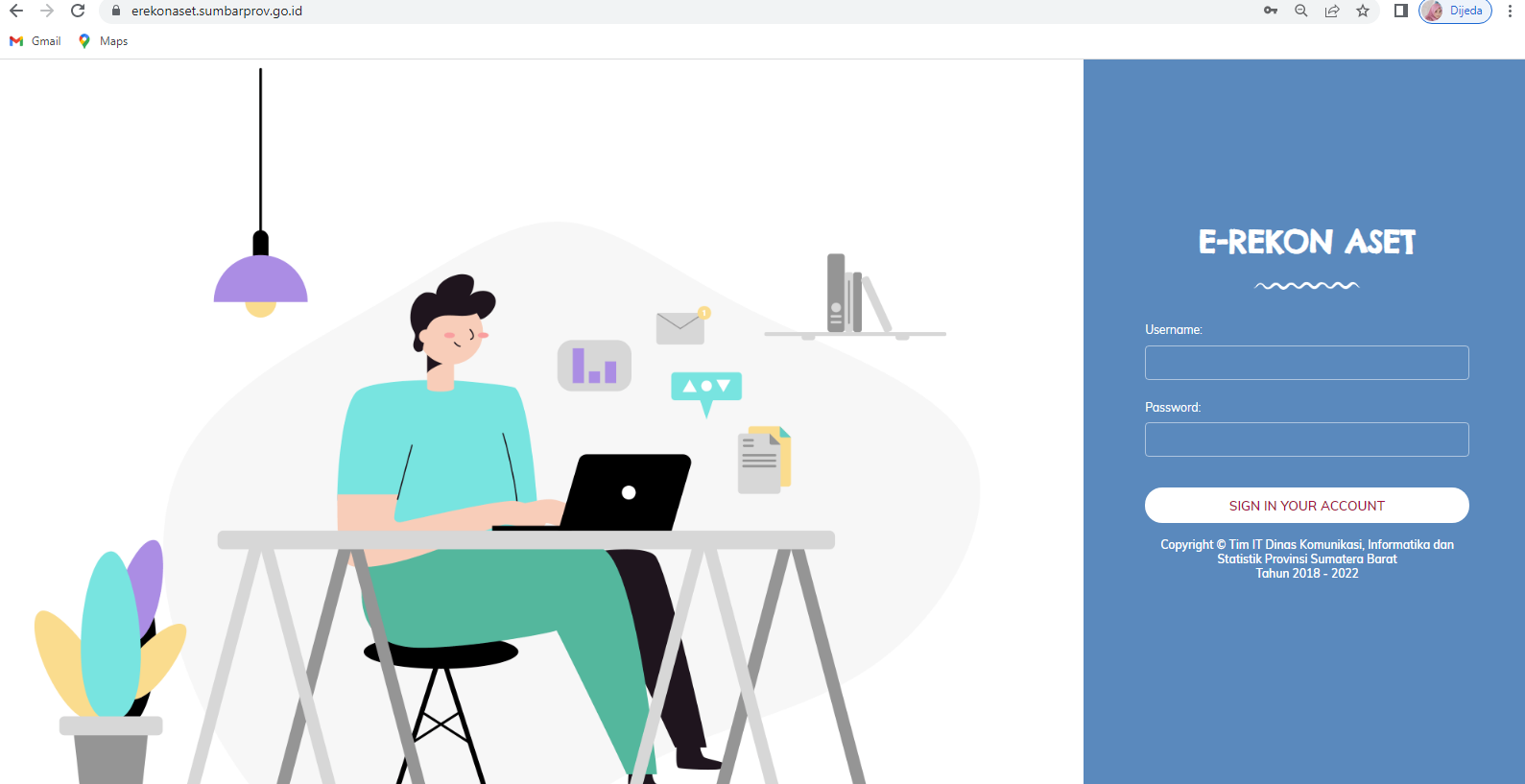 Aplikasi E-Rekon Aset Provinsi Sumatera Barat - BPKAD