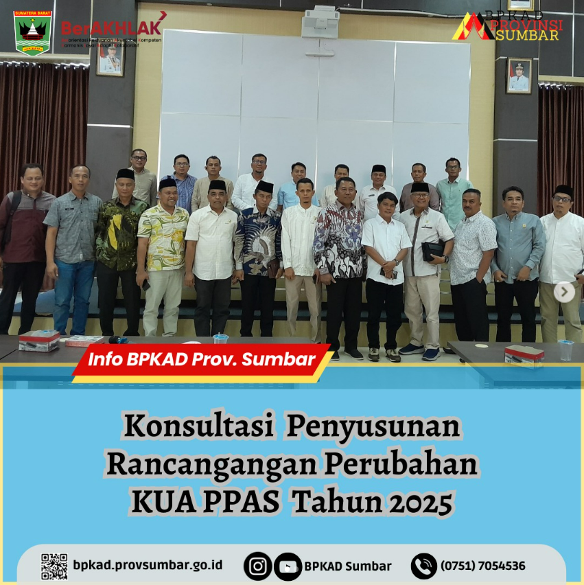 Konsultasi Penyusunan Rancangan Perubahan KUA PPAS Tahun 2025 - BPKAD